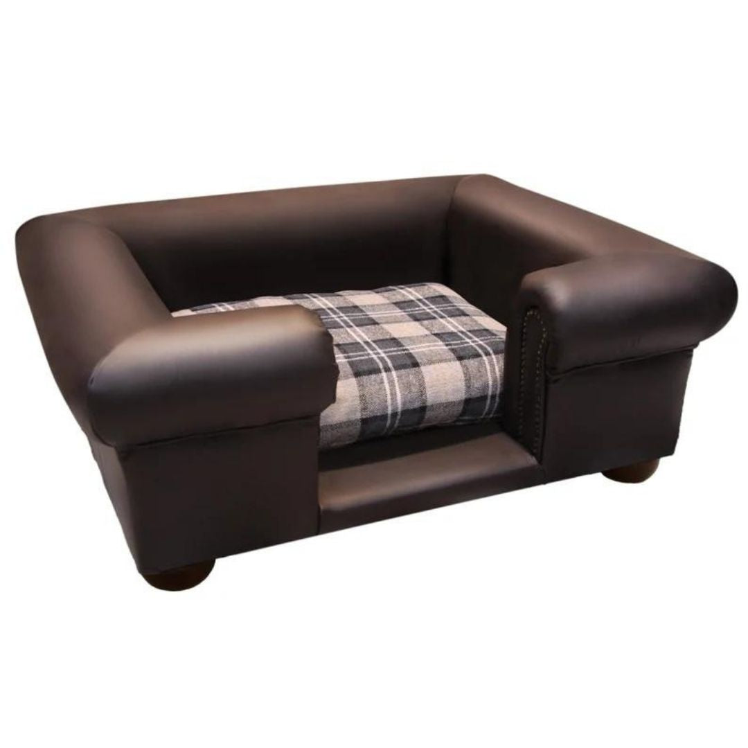 Scott's of London Balmoral Dog Chesterfield Brown Real Leather ...